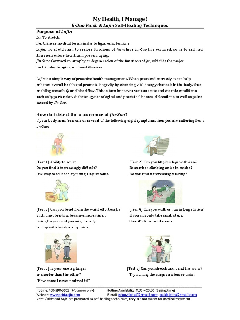 Paida Lajin Self-Healing Techniques | PDF | Pain | Acupuncture
