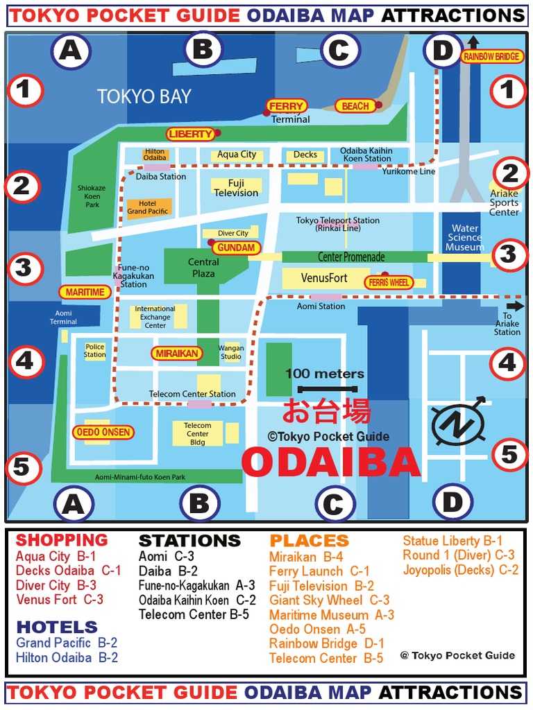 Odaiba Attractions Map | PDF