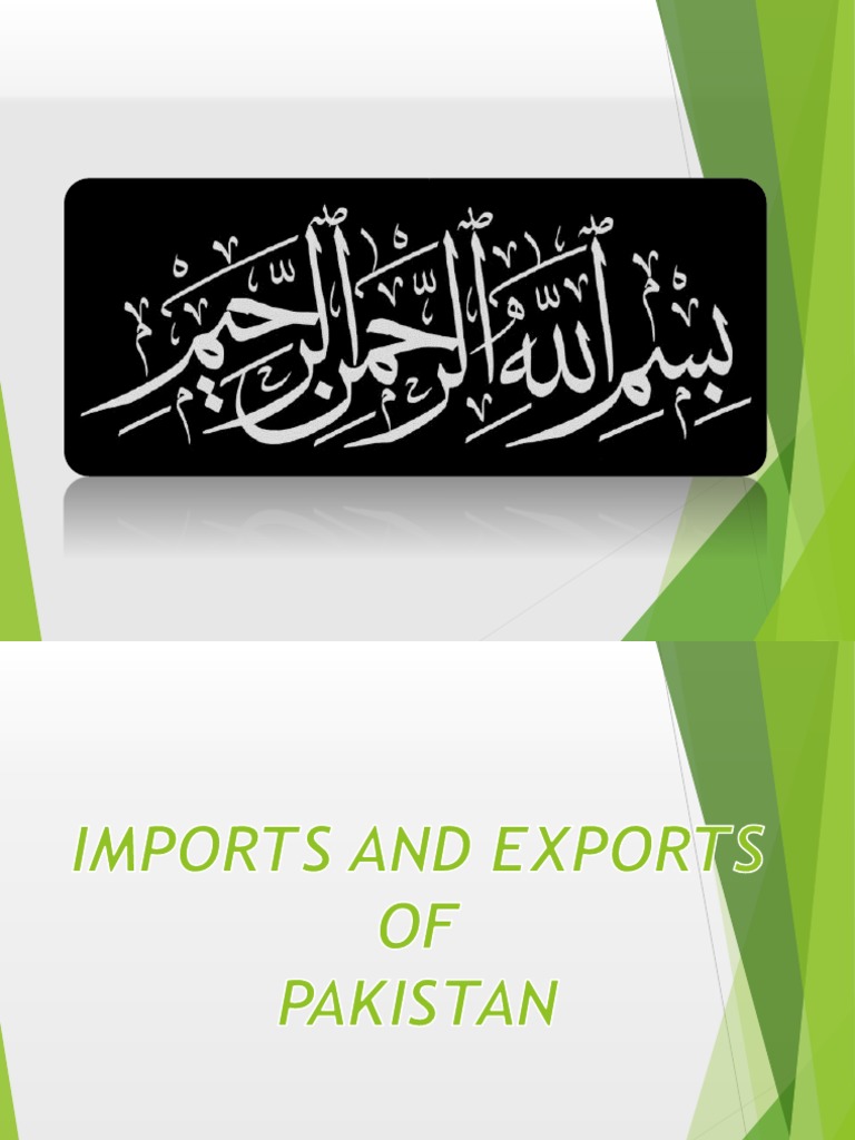 Import and Export of Pakistan | PDF | Pakistan | Cotton