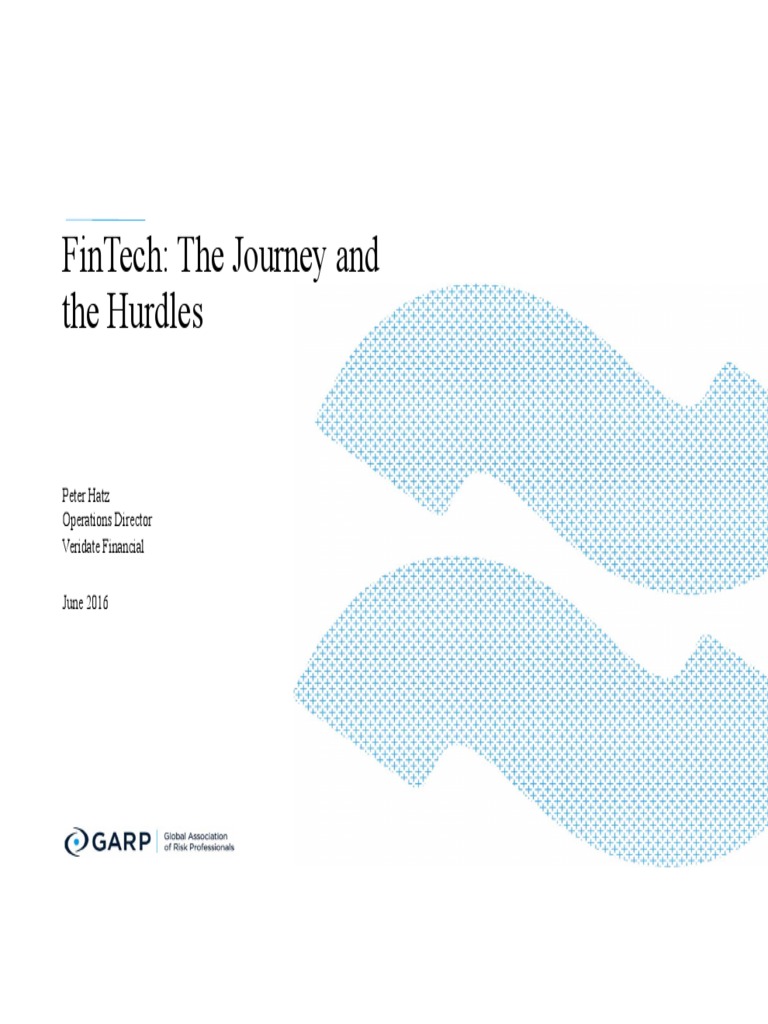 FinTech Journey and The Hurdles | PDF | Financial Technology | Finance ...