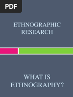 Ethnography Primer | PDF | Ethnography | Field Research