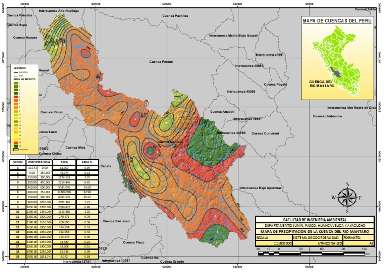 Mapa de Precipitacion Del Rio Mantaro 02 | PDF | Naturaleza