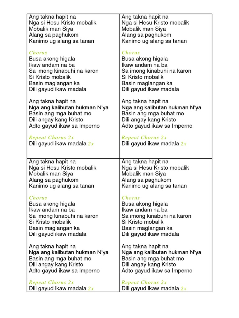 Ang Takna Hapit Na | PDF