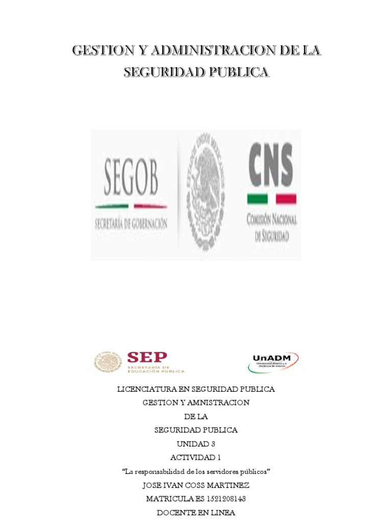 Sgap U1 Ea Jocm | PDF | Servicio Civil | México