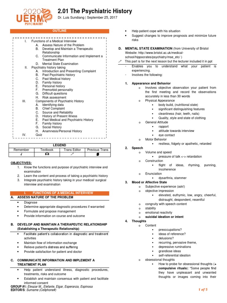 Assessing the Mind: A Guide to Conducting a Thorough Psychiatric ...