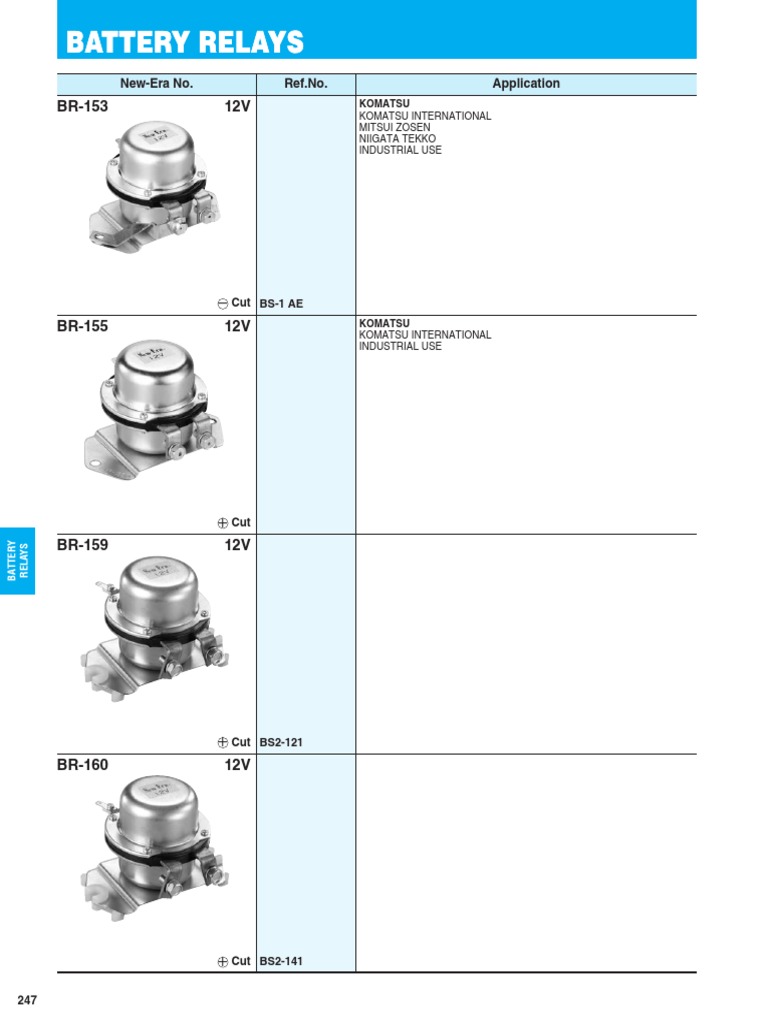Battery Relays | PDF | Relay | Electrical Equipment