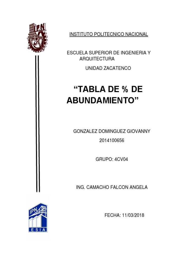 Tabla de Abundamiento de Materiales | PDF | Albañilería | Materiales ...