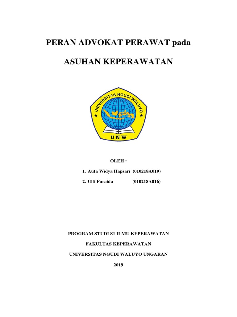 KMB Kelompok Aufa Ulfi Peran Perawat Sebagai Advokat (Pak Pri) | PDF
