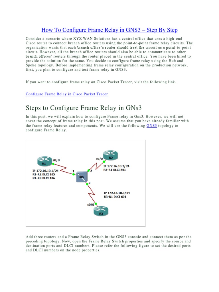 How To Configure in GNS3 | PDF | Router (Computing) | Routing