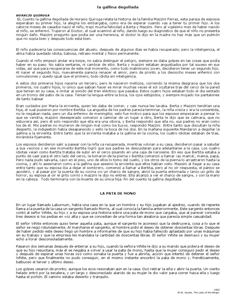 La Gallina Degollada | PDF | Ocio