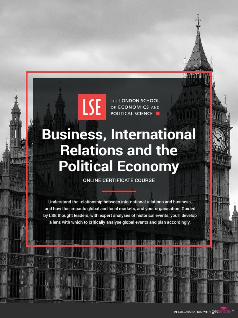 Lse Business International Relations The P | PDF | London School Of ...