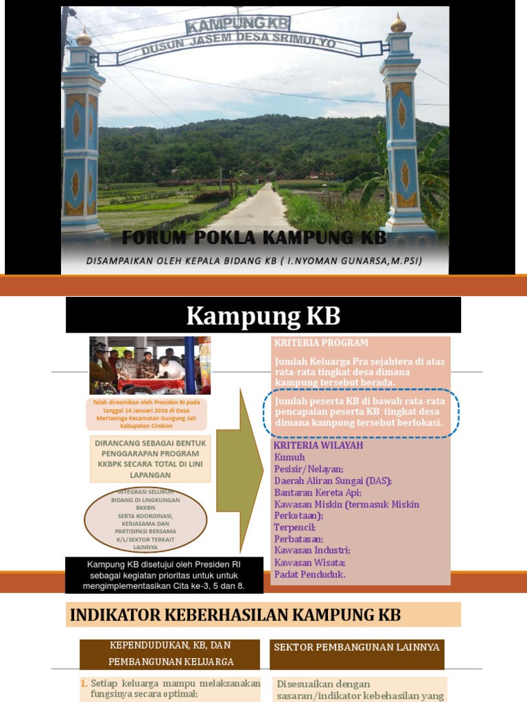 Optimalisasi Program Kampung KB | PDF | Ilmu Sosial | Sains & Matematika