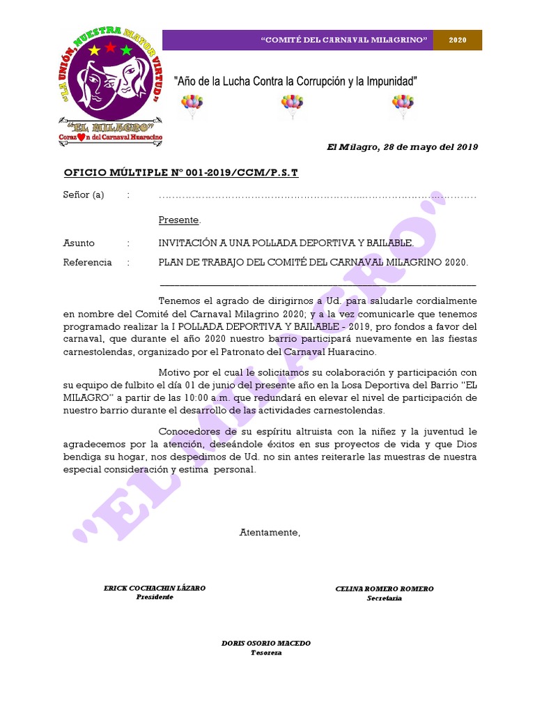 Oficio Pollada | PDF