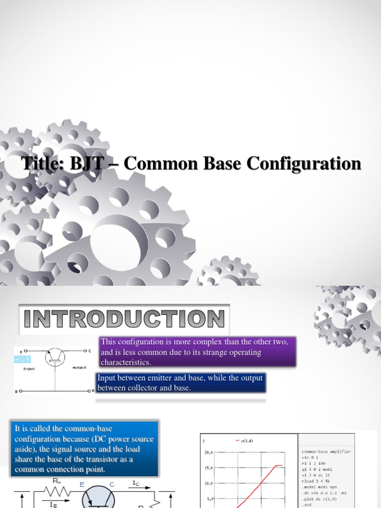 Title: BJT - Common Base Configuration | PDF | Computers