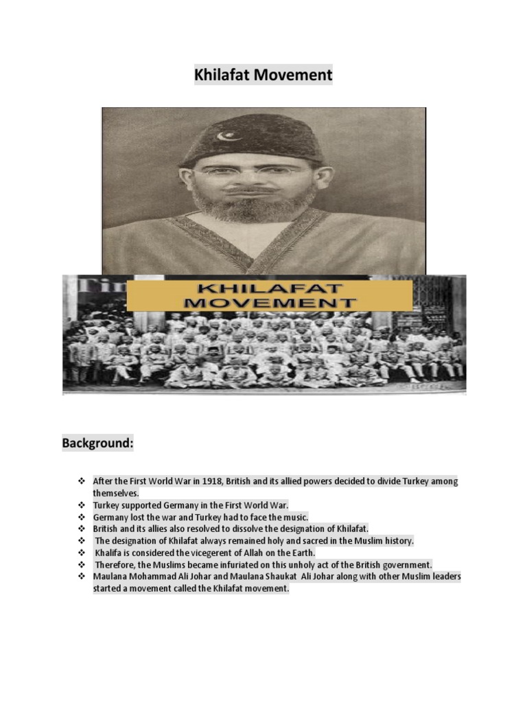 Khilafat Movement: Background | PDF | Caliphate | Middle East