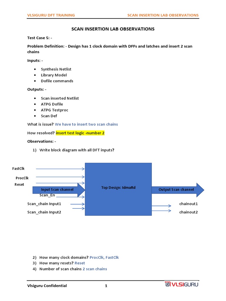 Scan Insertion Lab Observations | PDF | Electronic Circuits | Computer Engineering