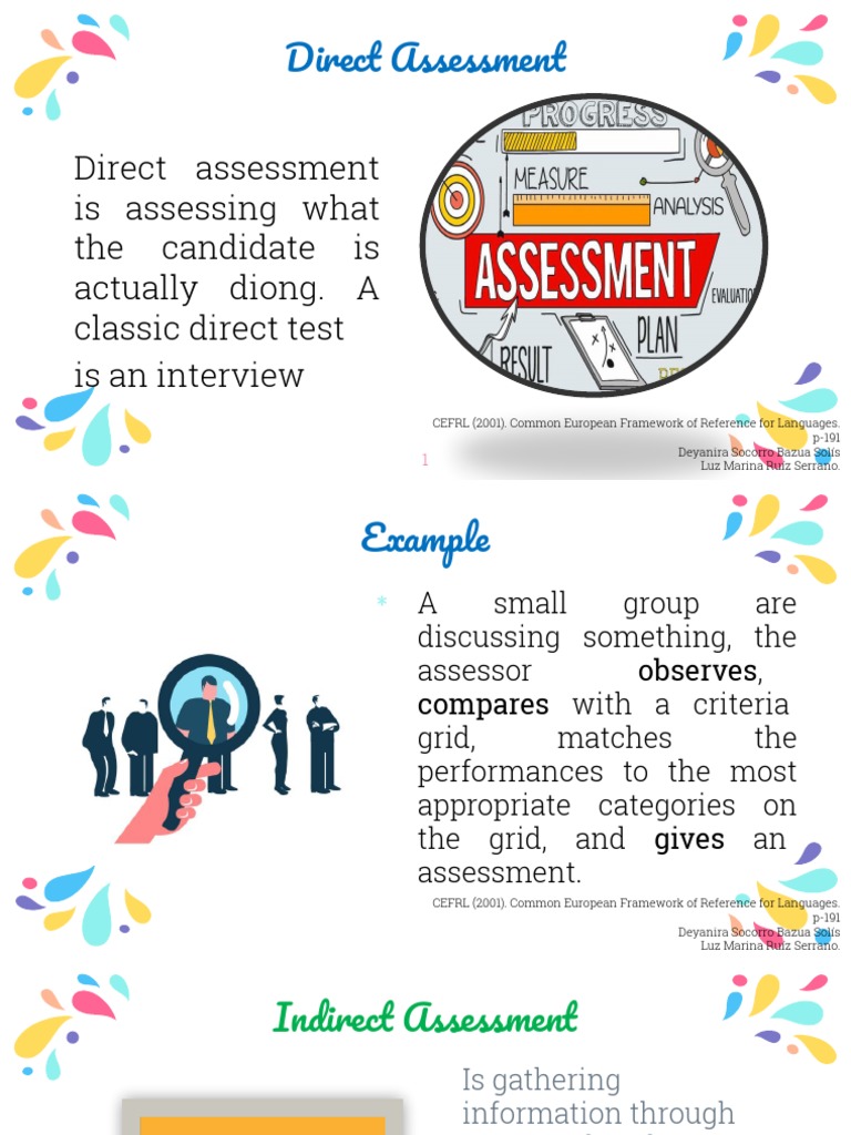 Direct and Indirect Assessment | Download Free PDF | Evaluation Methods ...