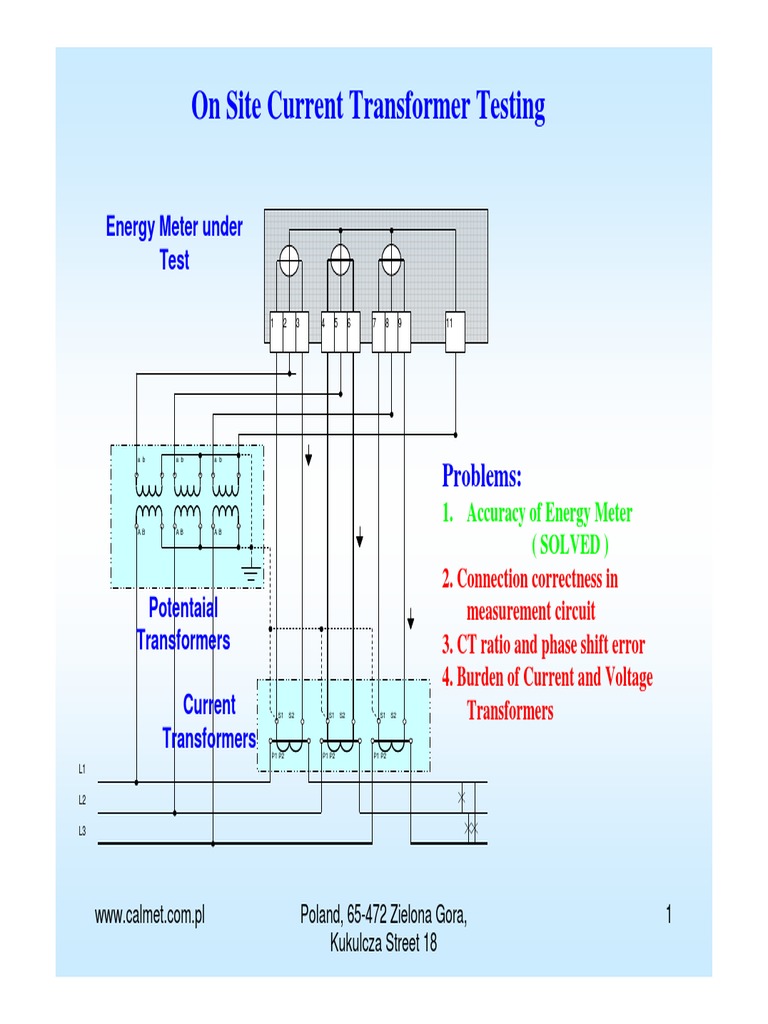 Presentation - Current Transformer Testing On Site | PDF | Electronics ...