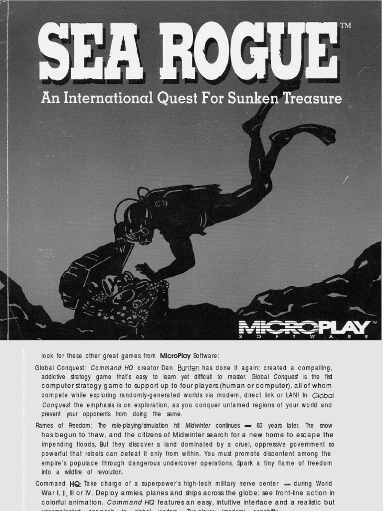 Sea-Rogue Manual DOS en | PDF | Torpedo | Shipwrecks