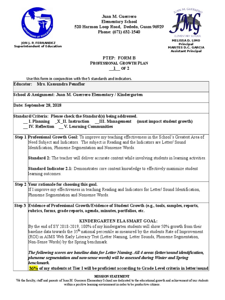 Ptep - Form B 2 | Download Free PDF | Educational Assessment | Literacy