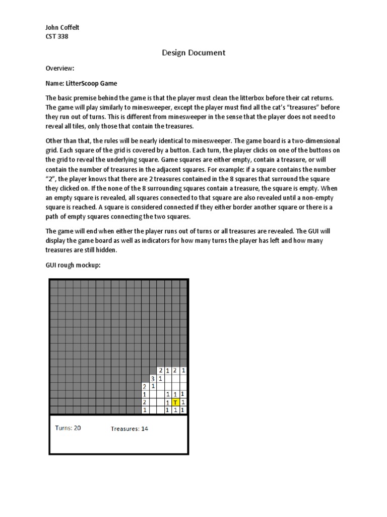 CST 338 Finaldesigndoc | PDF | Software Development | Software Engineering