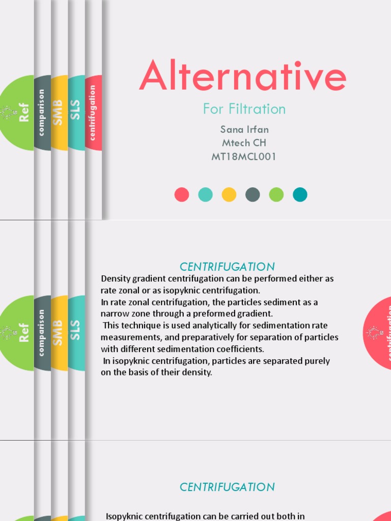 Alternative: For Filtration | PDF | Unit Operations | Chemistry