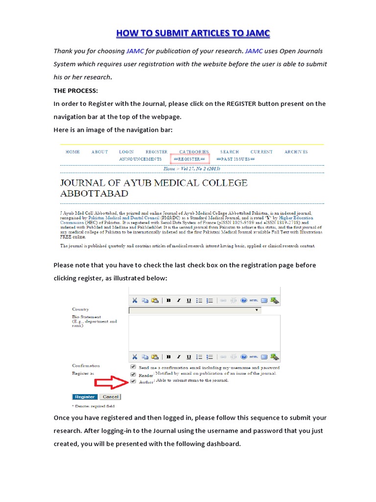 JAMC Tutorial | Download Free PDF | Academic Publishing | Web Page