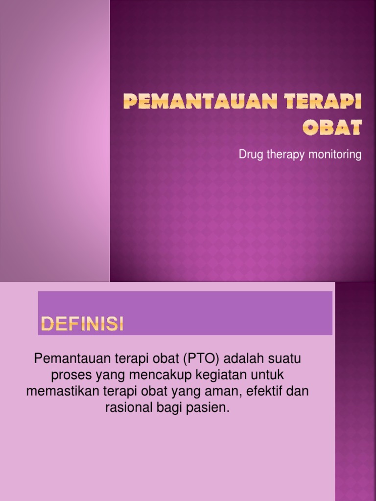Farm Klinik - Pemantauan Terapi Obat | PDF