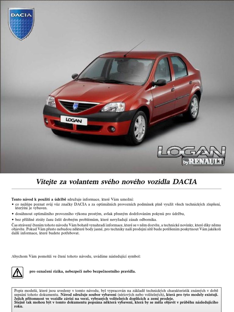 Dacia Logan Sedan Manual | PDF