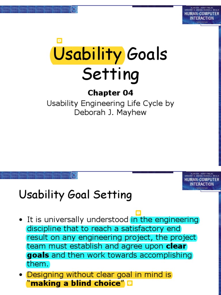 07 Usability Goals Setting | PDF | Usability | Epistemology