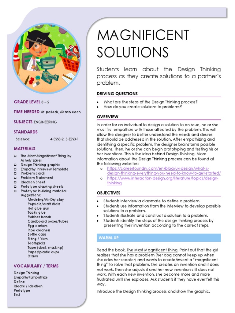 Magnificent Solutions | PDF | Design Thinking | Prototype