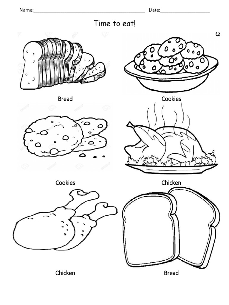 Time To Eat - Worksheet 2 | PDF