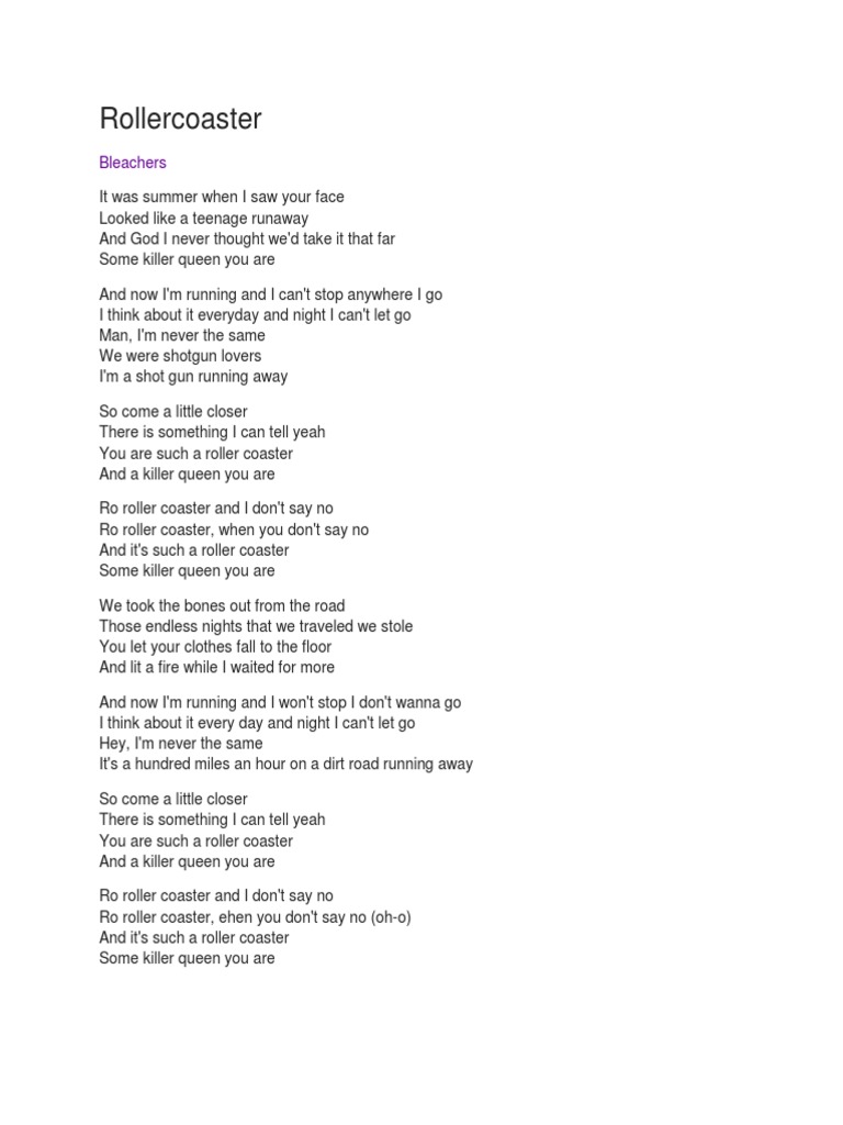 Rollercoaster | PDF | Poetry