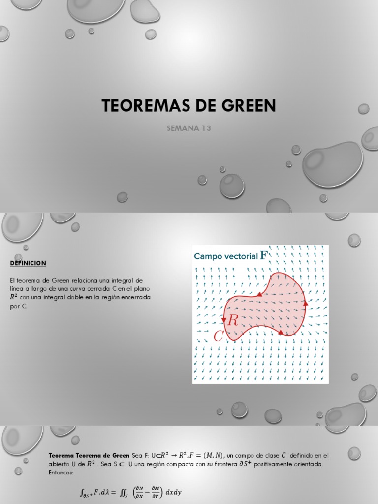 Teoremas De Green Pdf Integral Curva