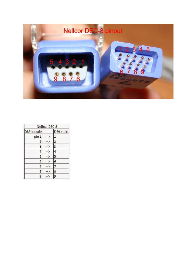 Nellcor Pinout Configuration | PDF