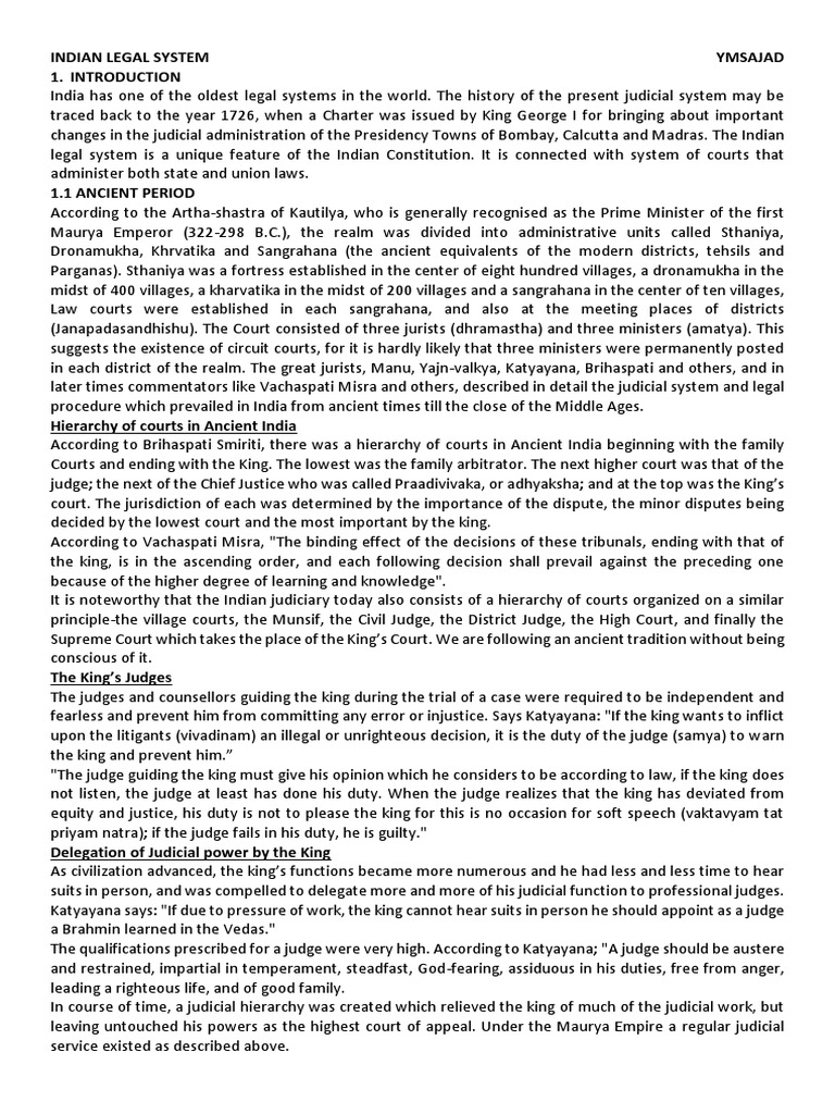 Indian Legal System | PDF | Barrister | Advocate