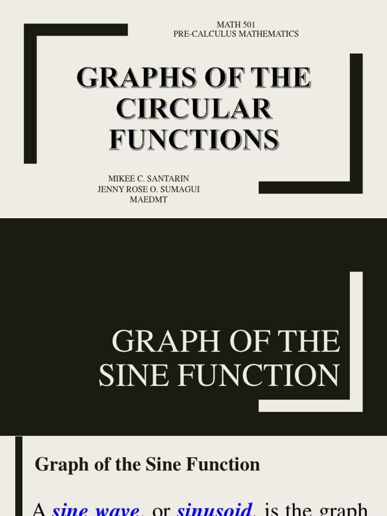 Circular Functions | PDF | Trigonometric Functions | Sine