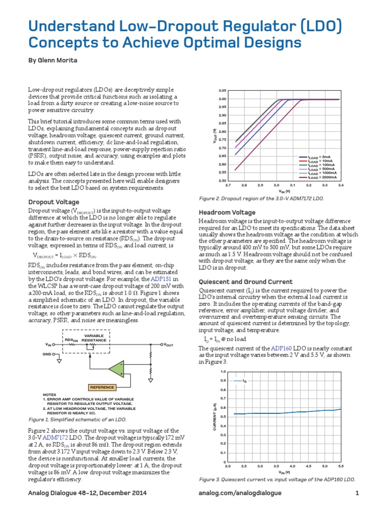ADI - Understand Low Dropout Regulator (LDO) Concepts To Achieve ...