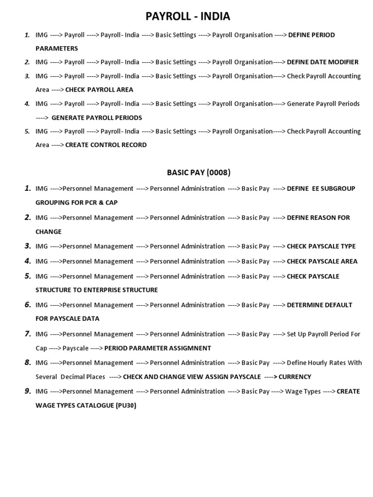 Payroll - India: Parameters | PDF | Payroll Tax | Payroll