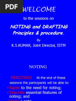 01-Noting and Drafting Skills | PDF