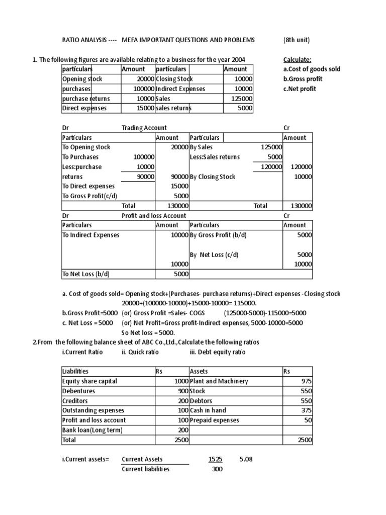 Mefa Problems | PDF | Debits And Credits | Balance Sheet