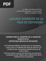 Curso Virtual Sobre El Correcto Llenado Del Certificado de Defunción | PDF | El embarazo | Muerte