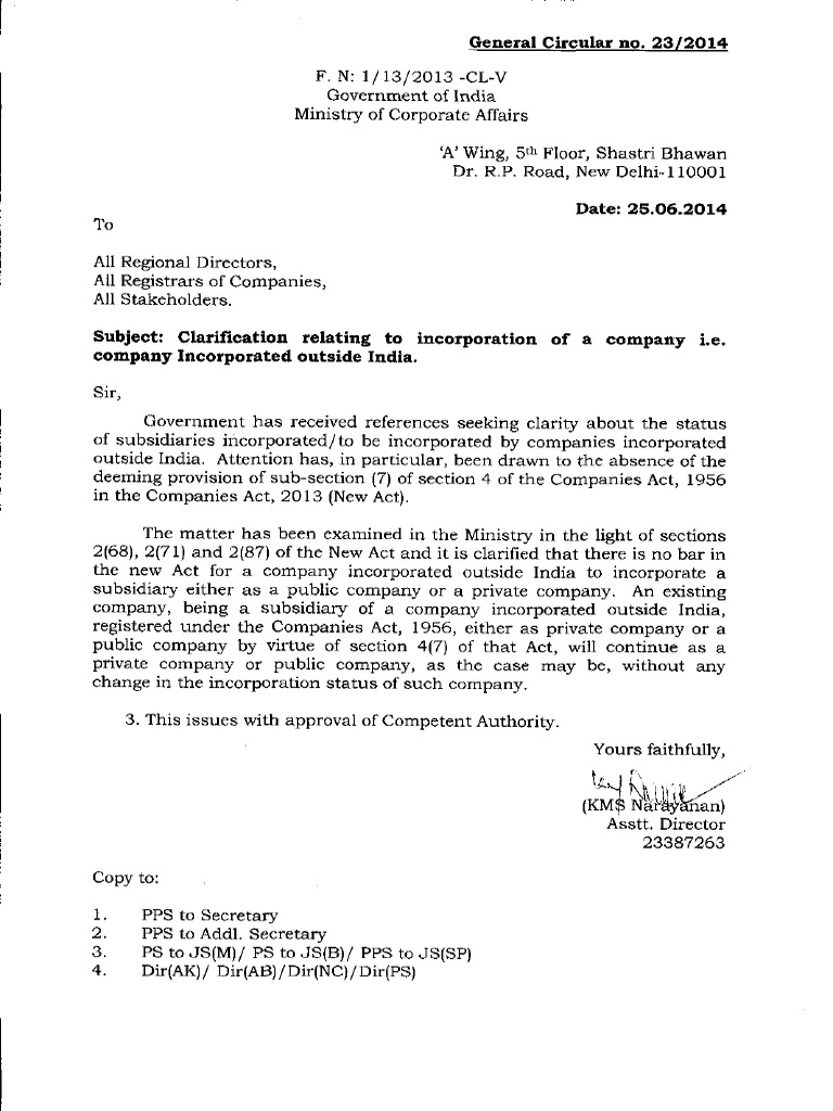 General Circular 23 2014 | PDF | Law