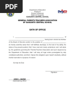 Gpta Oath of Office | PDF | Oath Of Office | Rules
