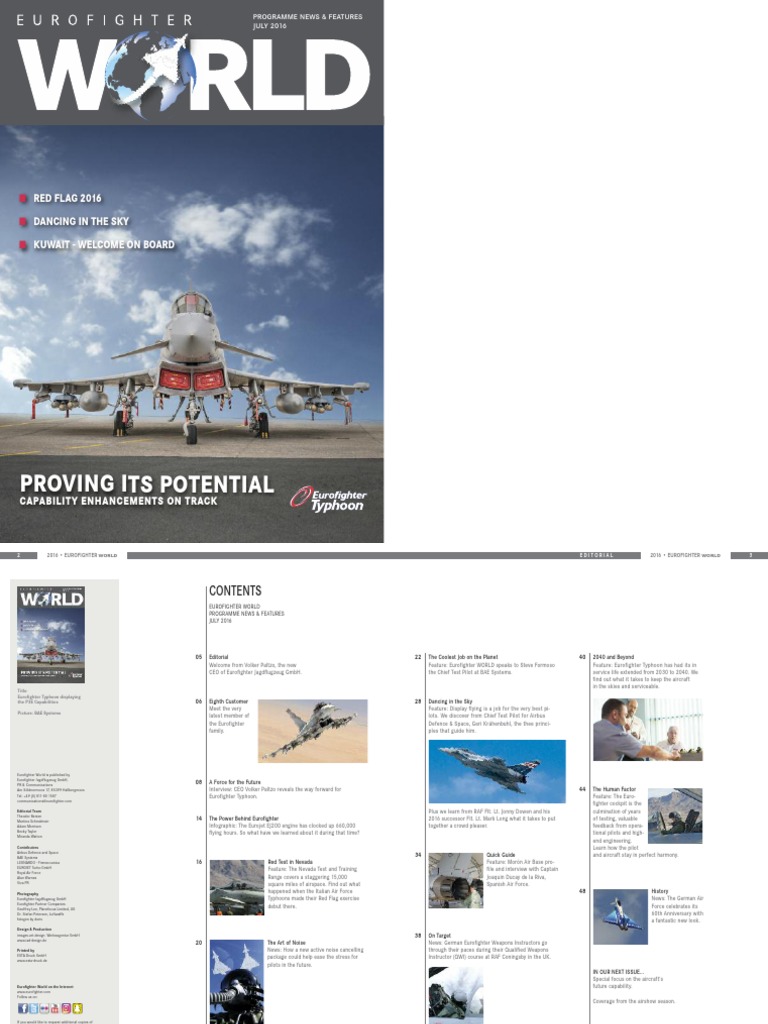 Eurofighter World 2016-07 PDF | PDF | Aviation | Aircraft