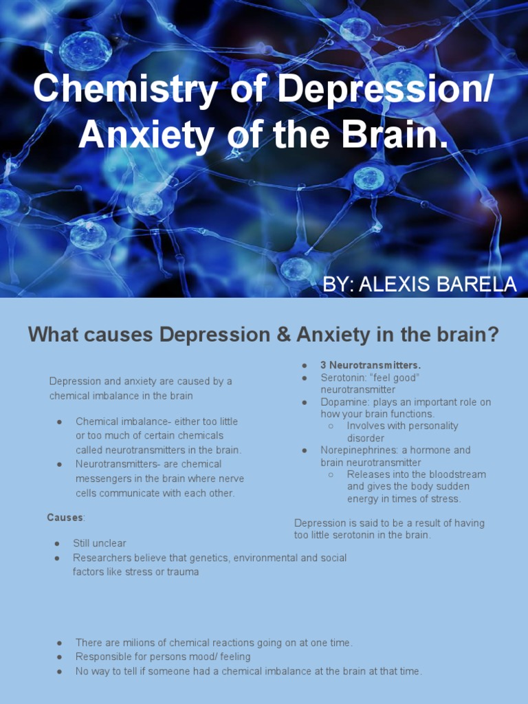 Chemistry of Depression Anxiety of The Brain | PDF | Major Depressive ...