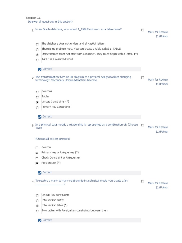 Oracle Database Design Final Exam | PDF | Information Technology Management | Information Retrieval
