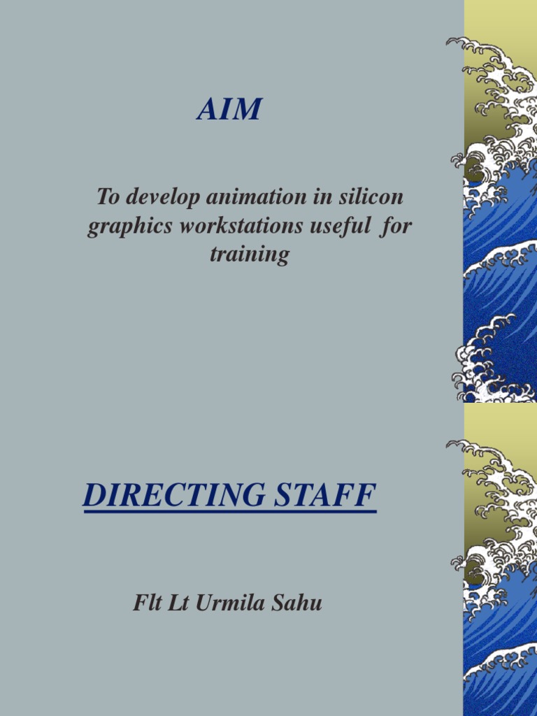 To Develop Animation in Silicon Graphics Workstations Useful For ...