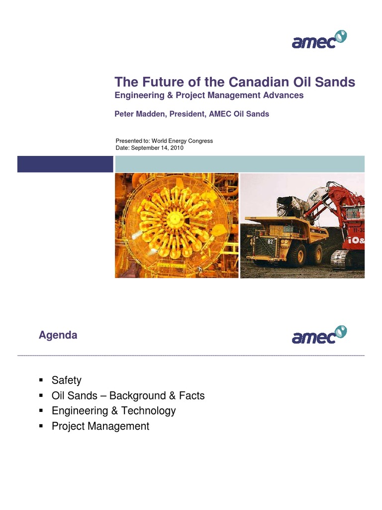 AMEC Future of Oilsands | PDF | Oil Sands | Natural Gas