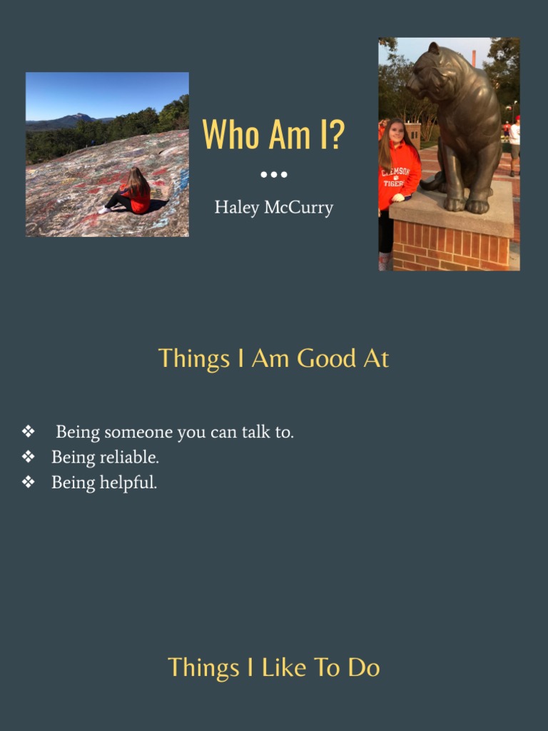 Who Am I Slide Show | PDF